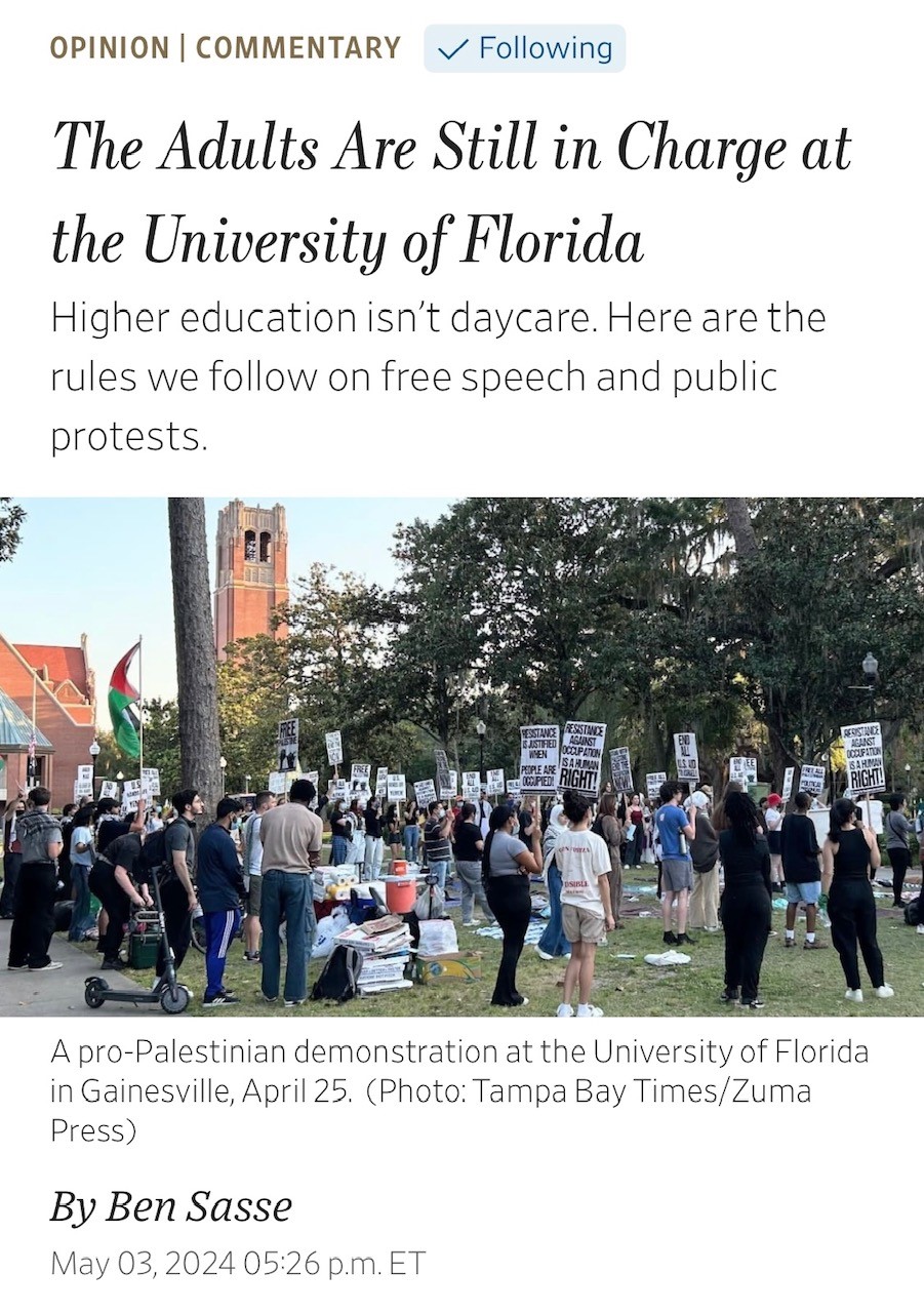 U of Florida’s Ben Sasse Takes Higher-Ed Flimflam Out to the Woodshed ...